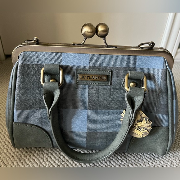 Outlander | Bags | Outlander Blue Plaid Crossbody Handbag Rare | Poshmark